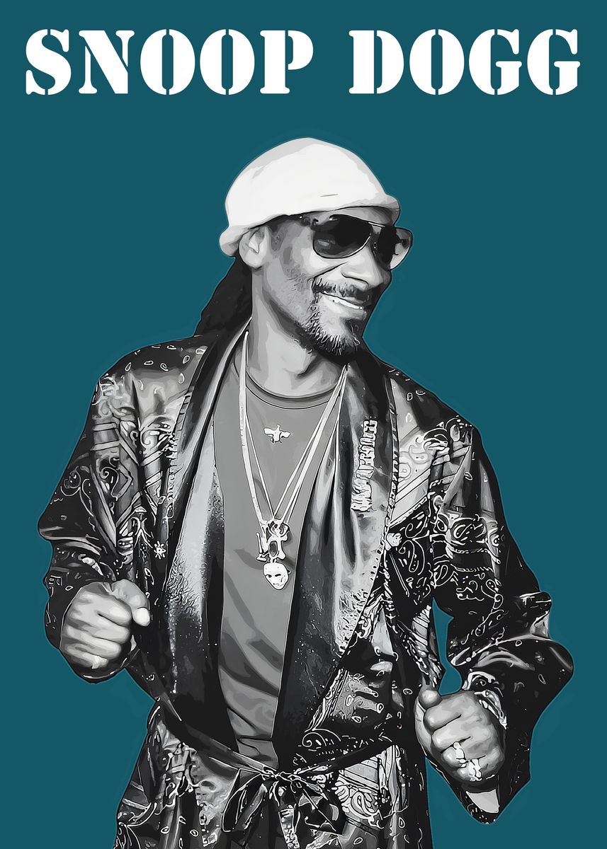 'Snoop Dogg Portrait' Poster, picture, metal print, paint by maxmoen ...