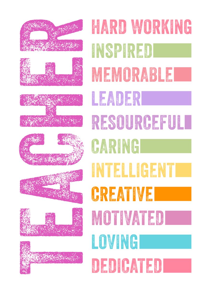 'Teacher Appreciation Poster – Inspiring and Heartfelt Wall Art' Poster ...