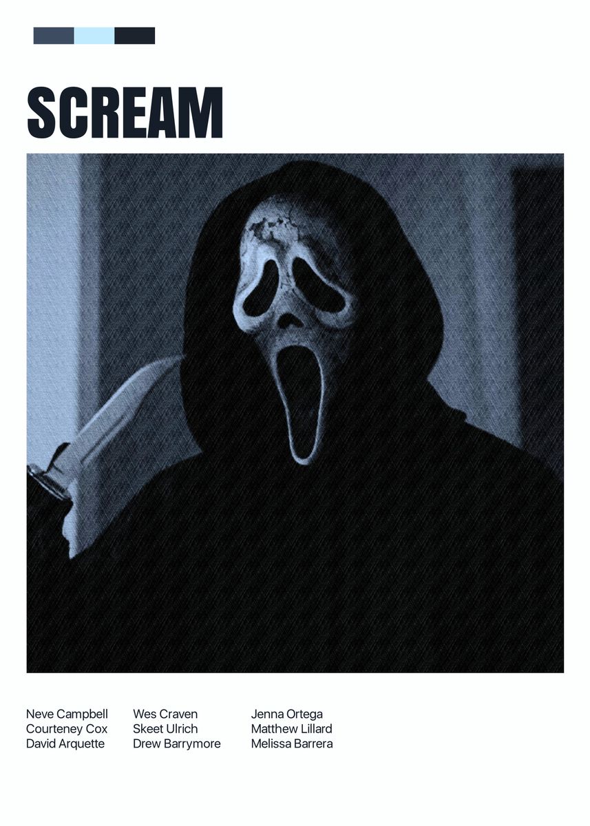 'Scream Movie Poster' Poster, picture, metal print, paint by Theterix ...