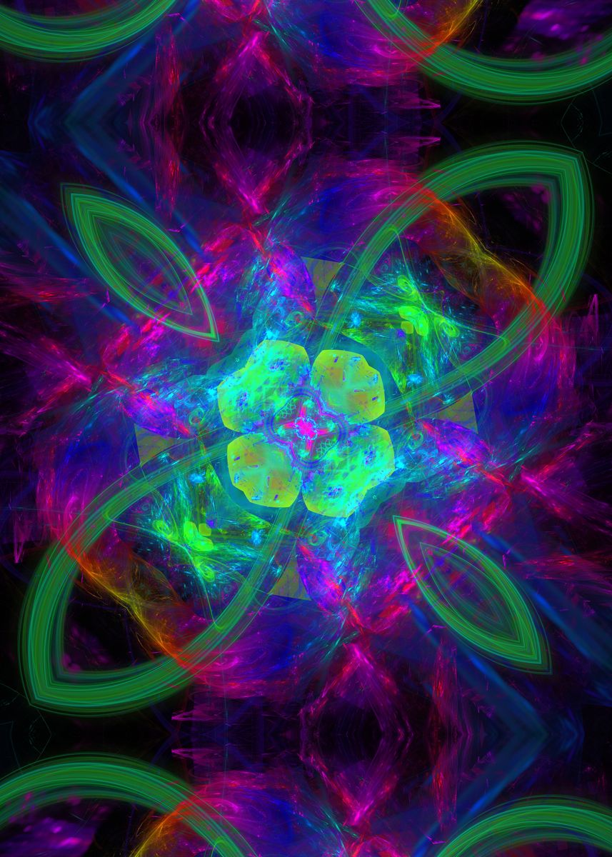 'Infinity Genesis' Poster, picture, metal print, paint by ...