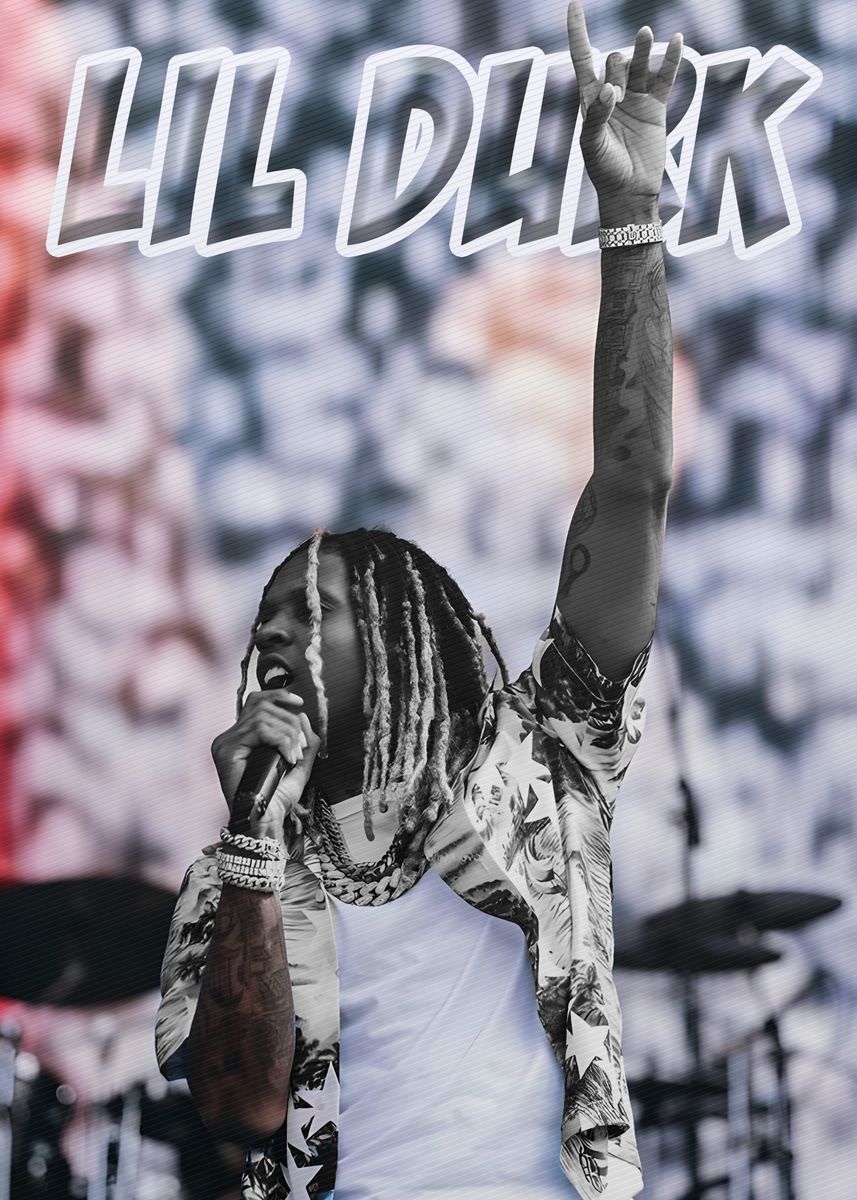 'Lil Durk Concert Poster' Poster, picture, metal print, paint by ...