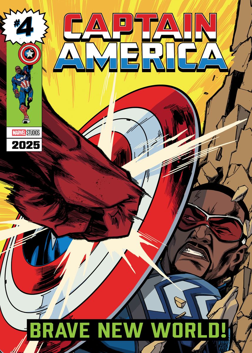 'Brave New World Comic 3' Poster, picture, metal print, paint by Marvel ...