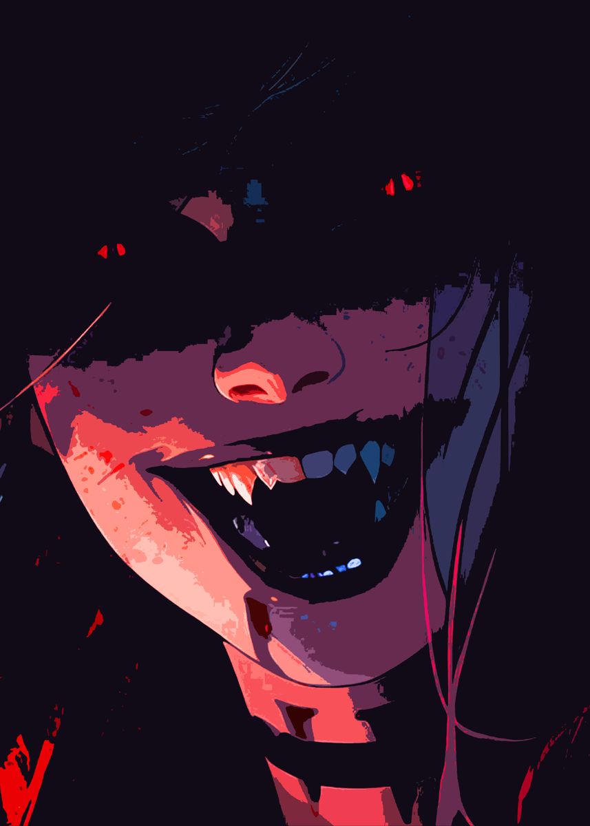 'Vampire Fangs' Poster, picture, metal print, paint by Sunu Praya ...