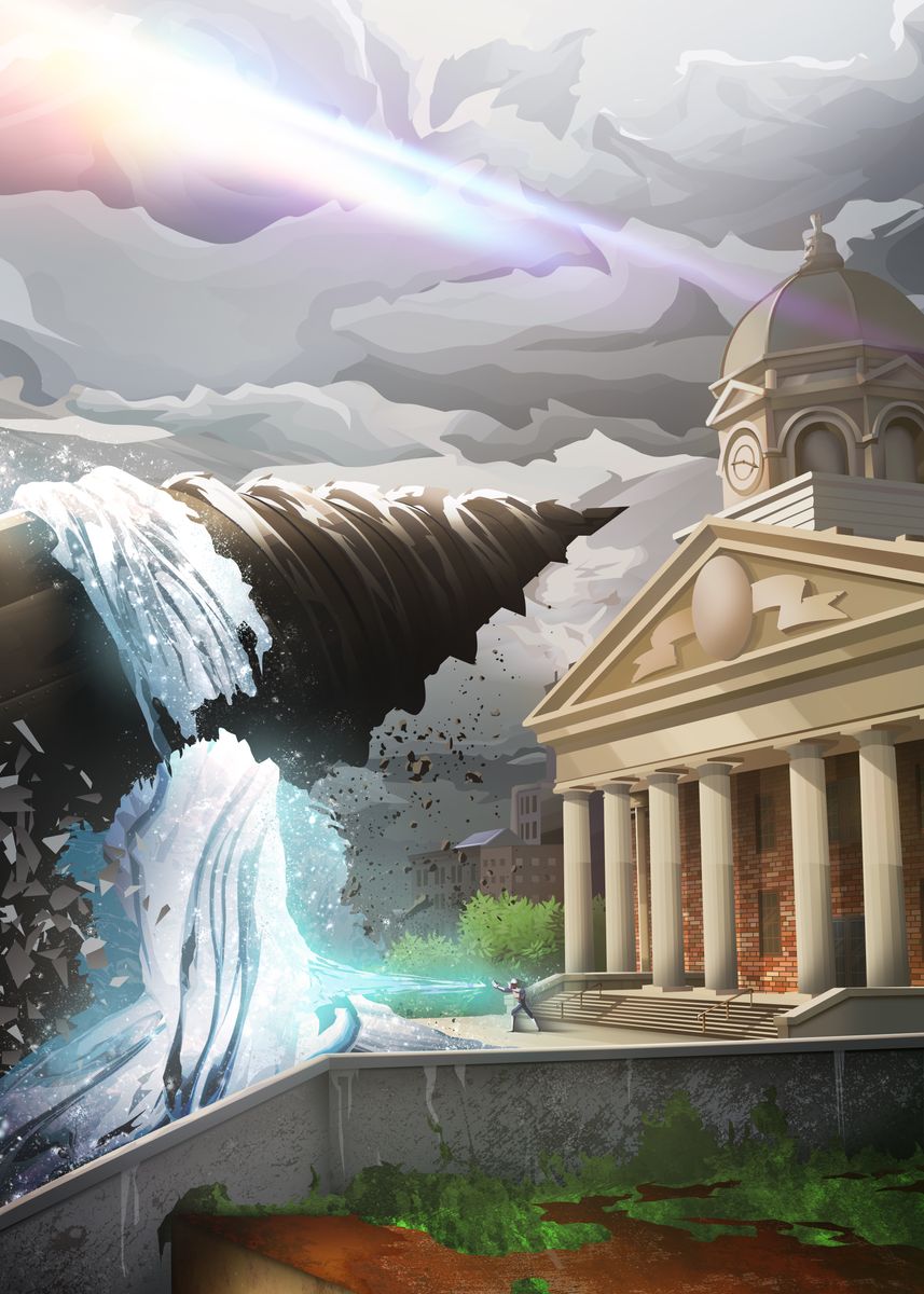 'Incredibles Frozone Scene' Poster, picture, metal print, paint by ...