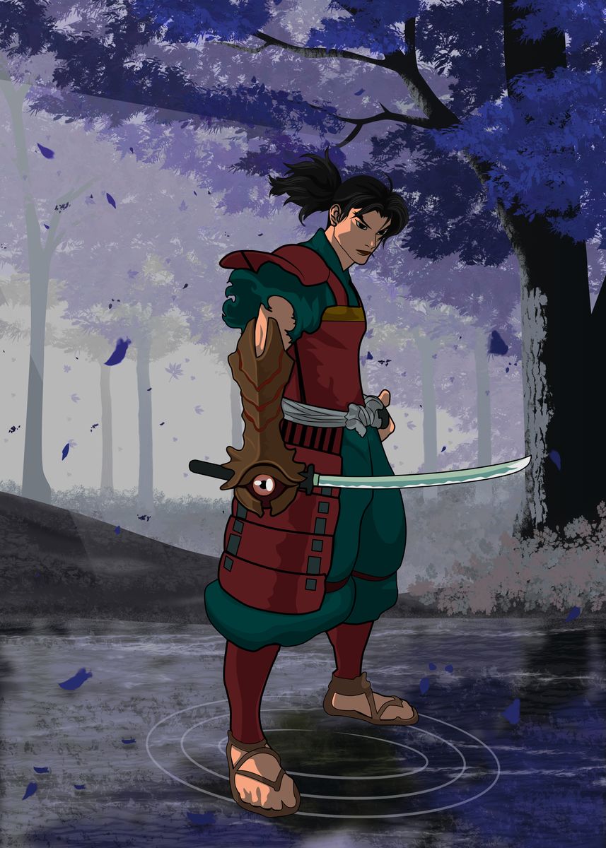 'Samurai samanosuke oni' Poster, picture, metal print, paint by geeks ...