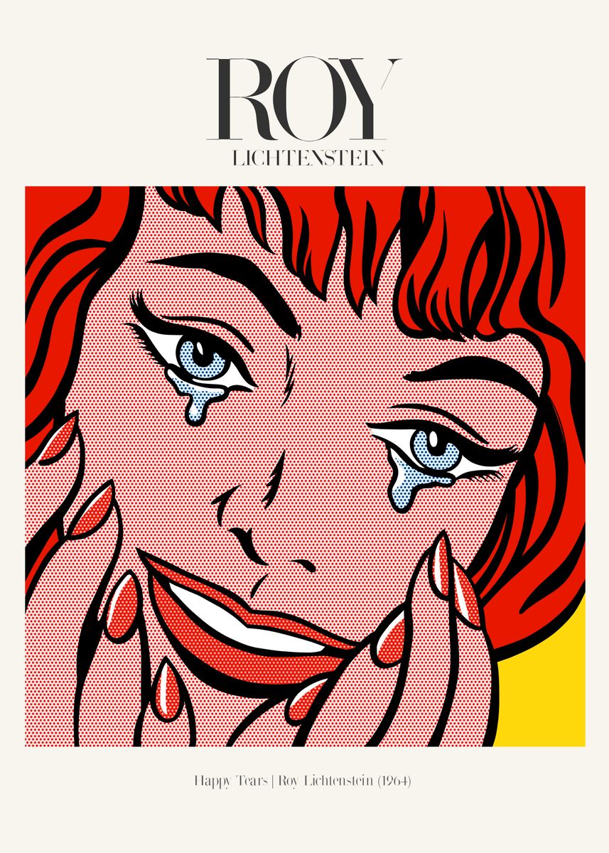 'Happy Tears | Poster' Poster, picture, metal print, paint by POP ART ...