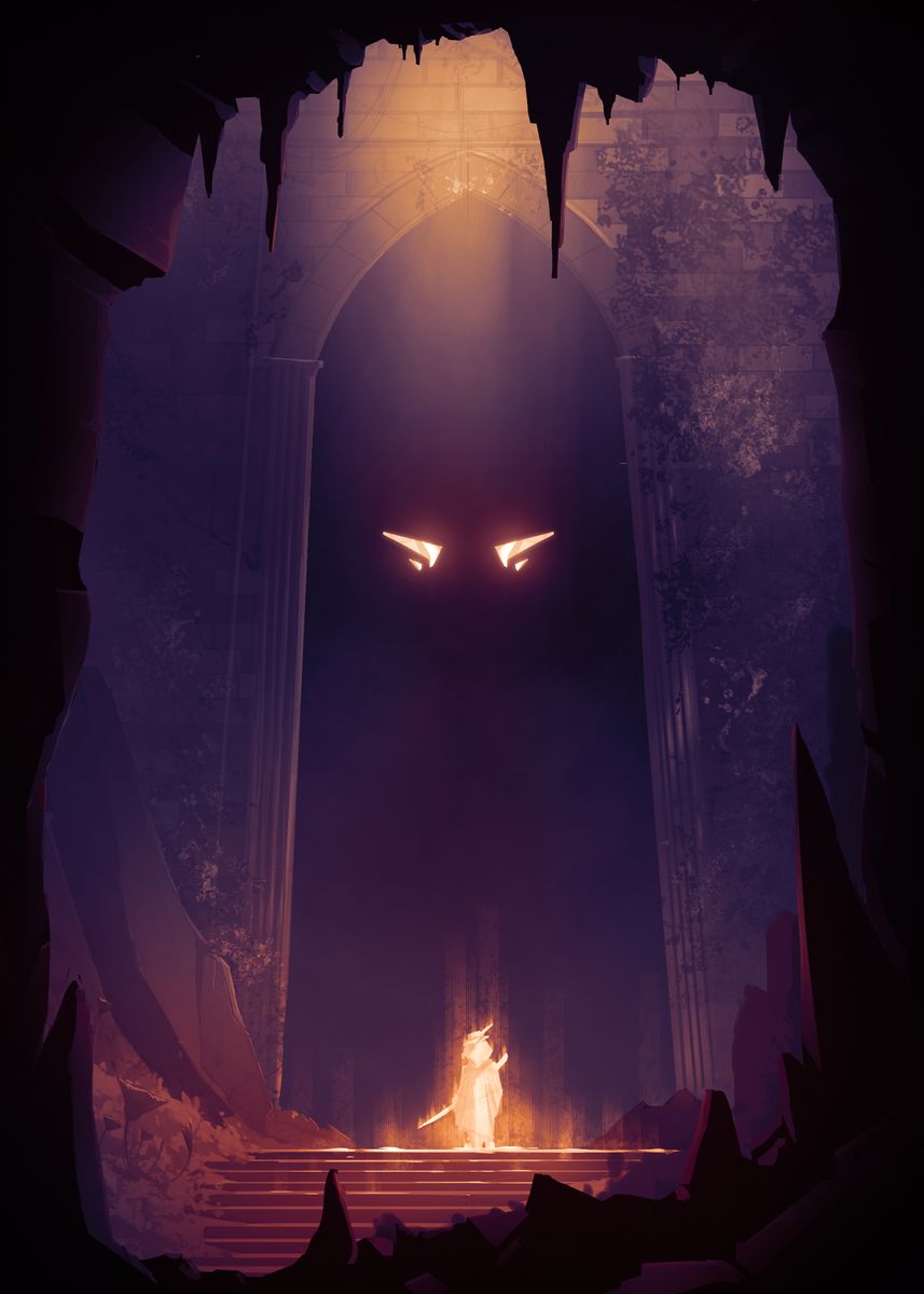 'Dungeon of the Demon Dweller' Poster, picture, metal print, paint by T ...
