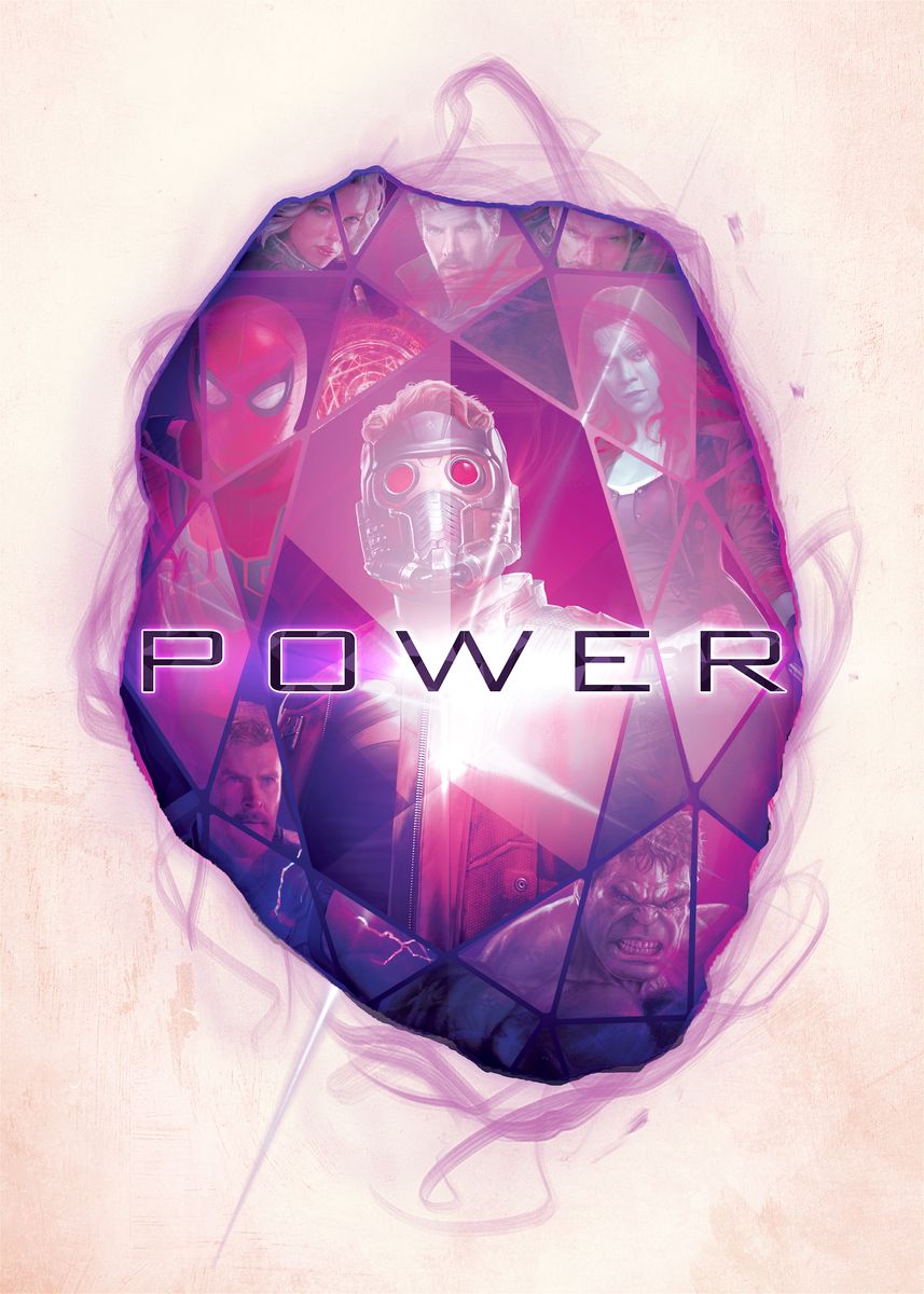 'Purple Infinity Stone' Poster, picture, metal print, paint by Marvel ...