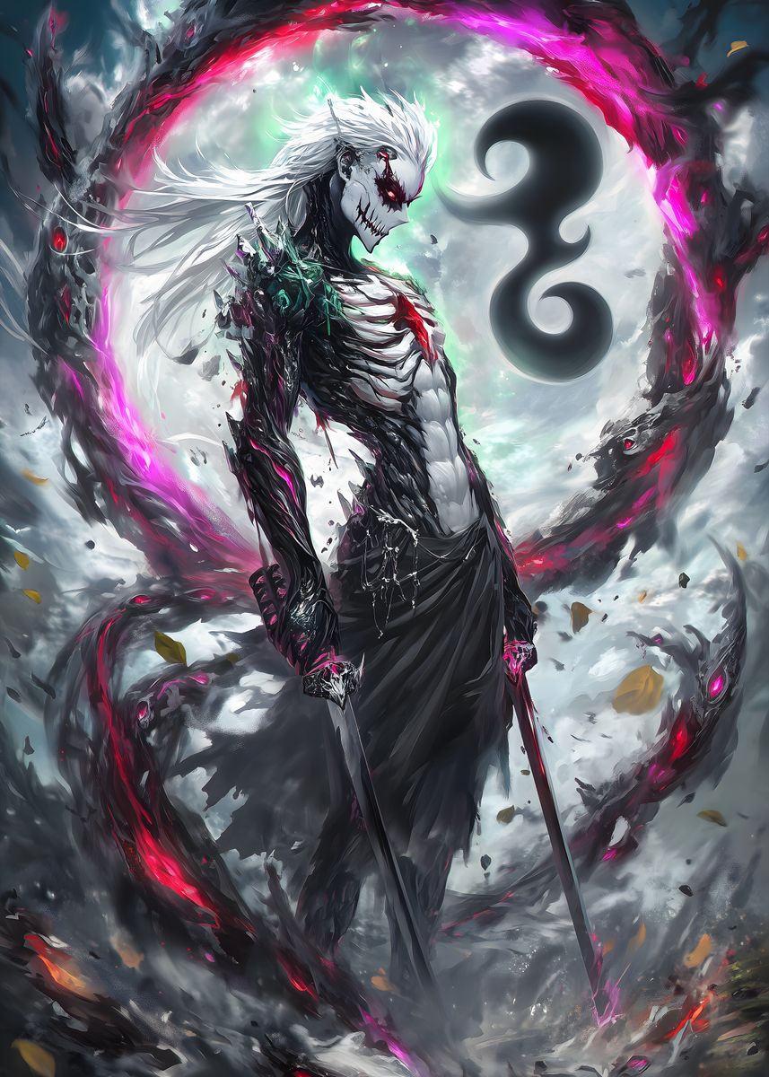 'Dark Gothic Demon Lord' Poster, picture, metal print, paint by ...