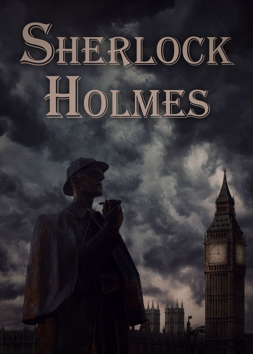 'Sherlock Holmes Statue' Poster, picture, metal print, paint by ...