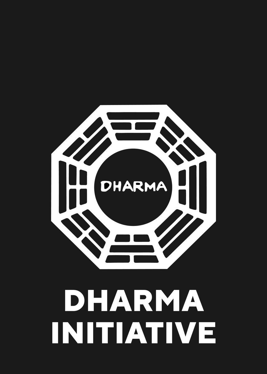 'Dharma Initiative Logo Lost' Poster, picture, metal print, paint by ...