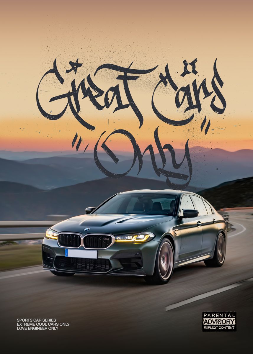 'BMW M5 CS F90' Poster, picture, metal print, paint by Aliigal Artwork ...