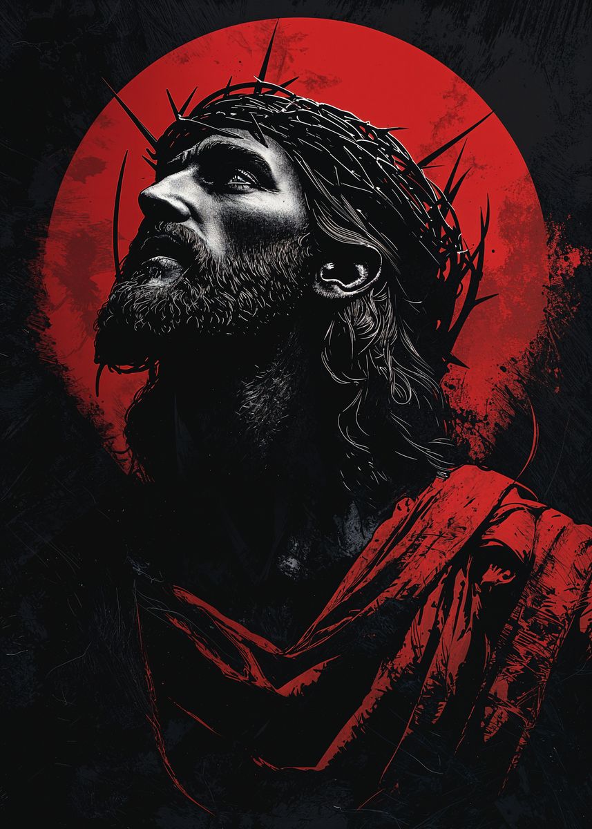 'Jesus Christ Artwork' Poster, picture, metal print, paint by SuperNova ...