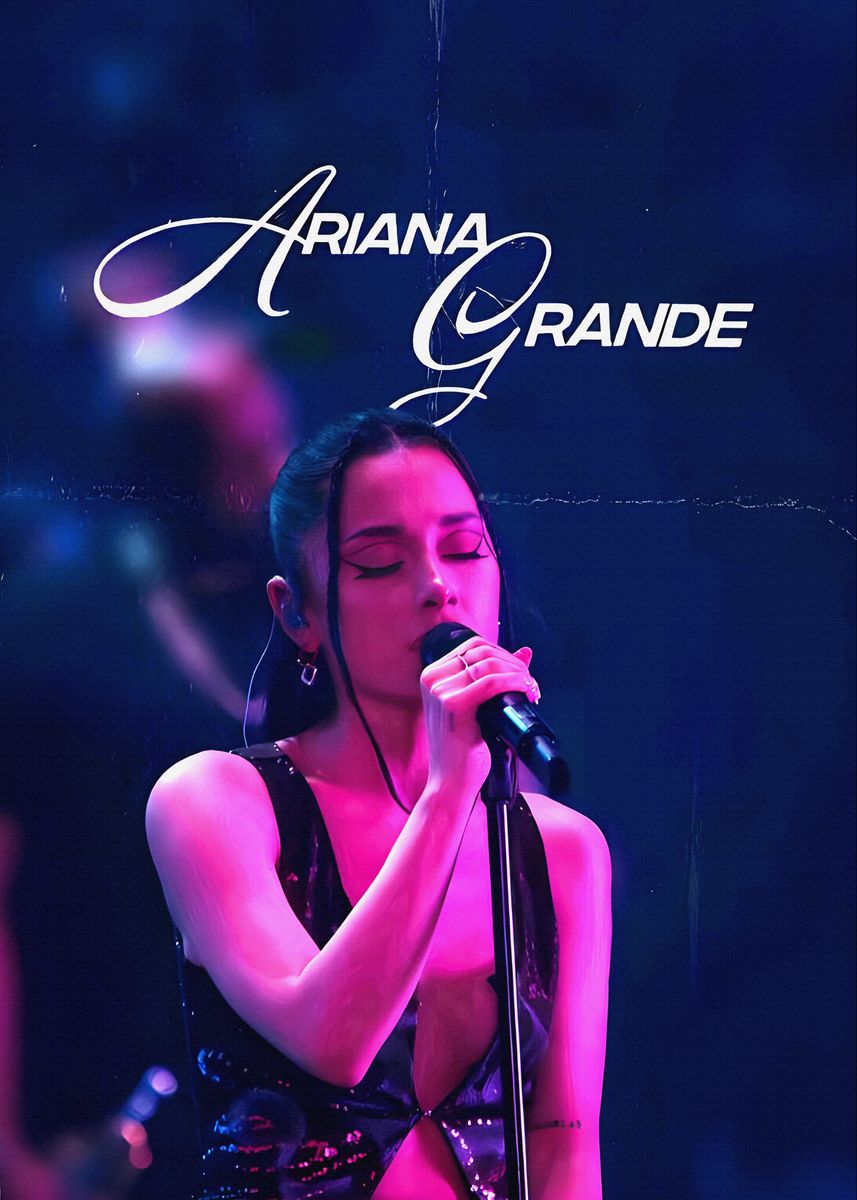 'Ariana Grande Concert Poster' Poster, picture, metal print, paint by ...