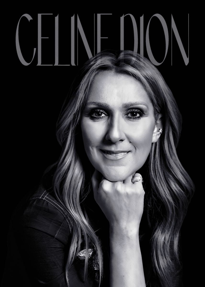 'Celine Dion' Poster, picture, metal print, paint by Rose Art | Displate
