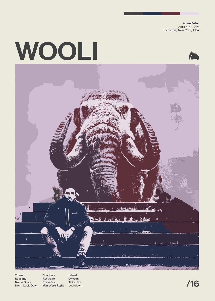 'Wooli' Poster, picture, metal print, paint by LOCKET | Displate
