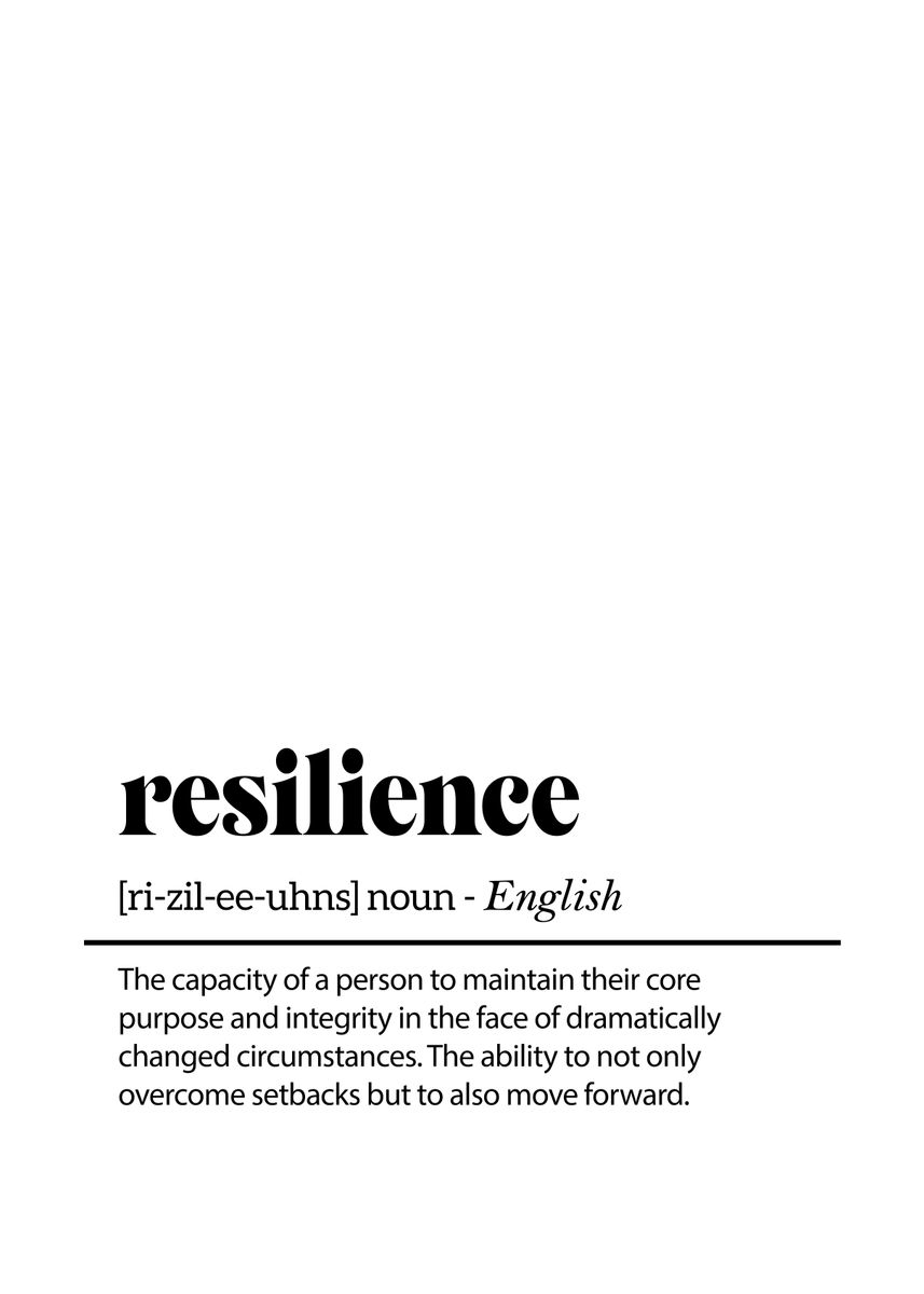 'Resilience Rise Above Challenges,modern workspace wall art definitions ...
