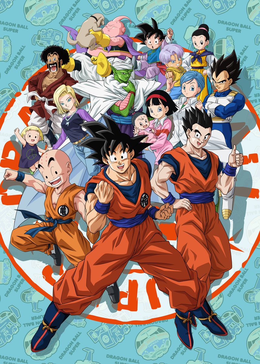 'Dragon Ball Super: Group' Poster, picture, metal print, paint by ...
