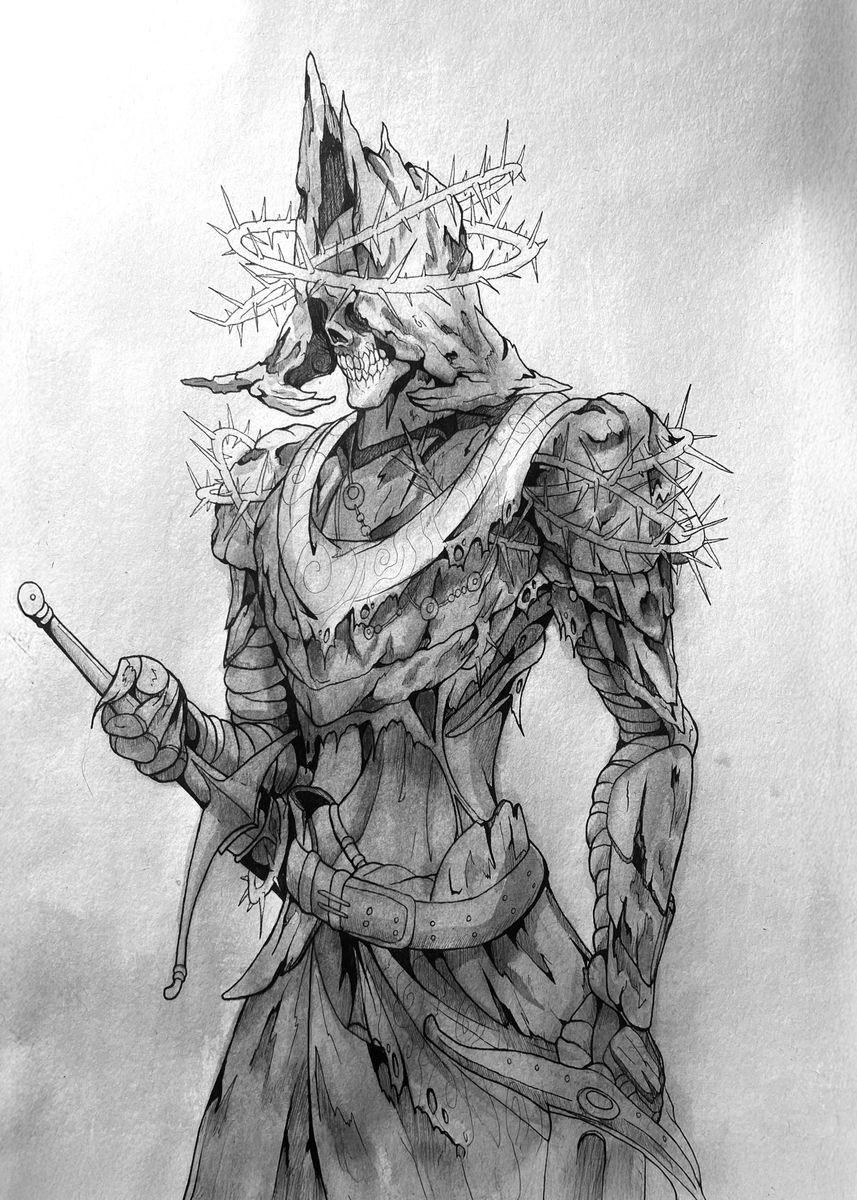 'Thorn Knight Sketch' Poster, picture, metal print, paint by Albe Botha ...