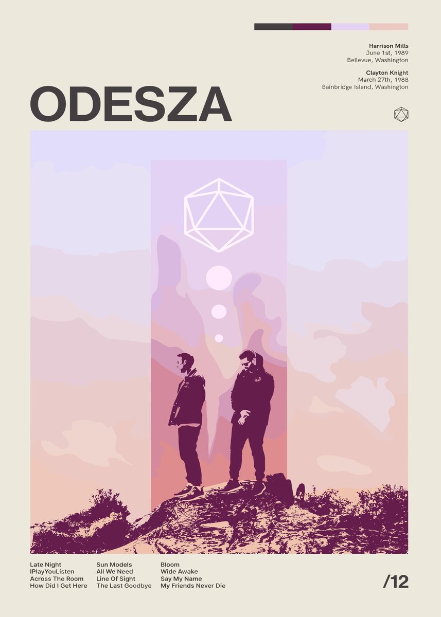 'ODESZA' Poster, picture, metal print, paint by LOCKET | Displate