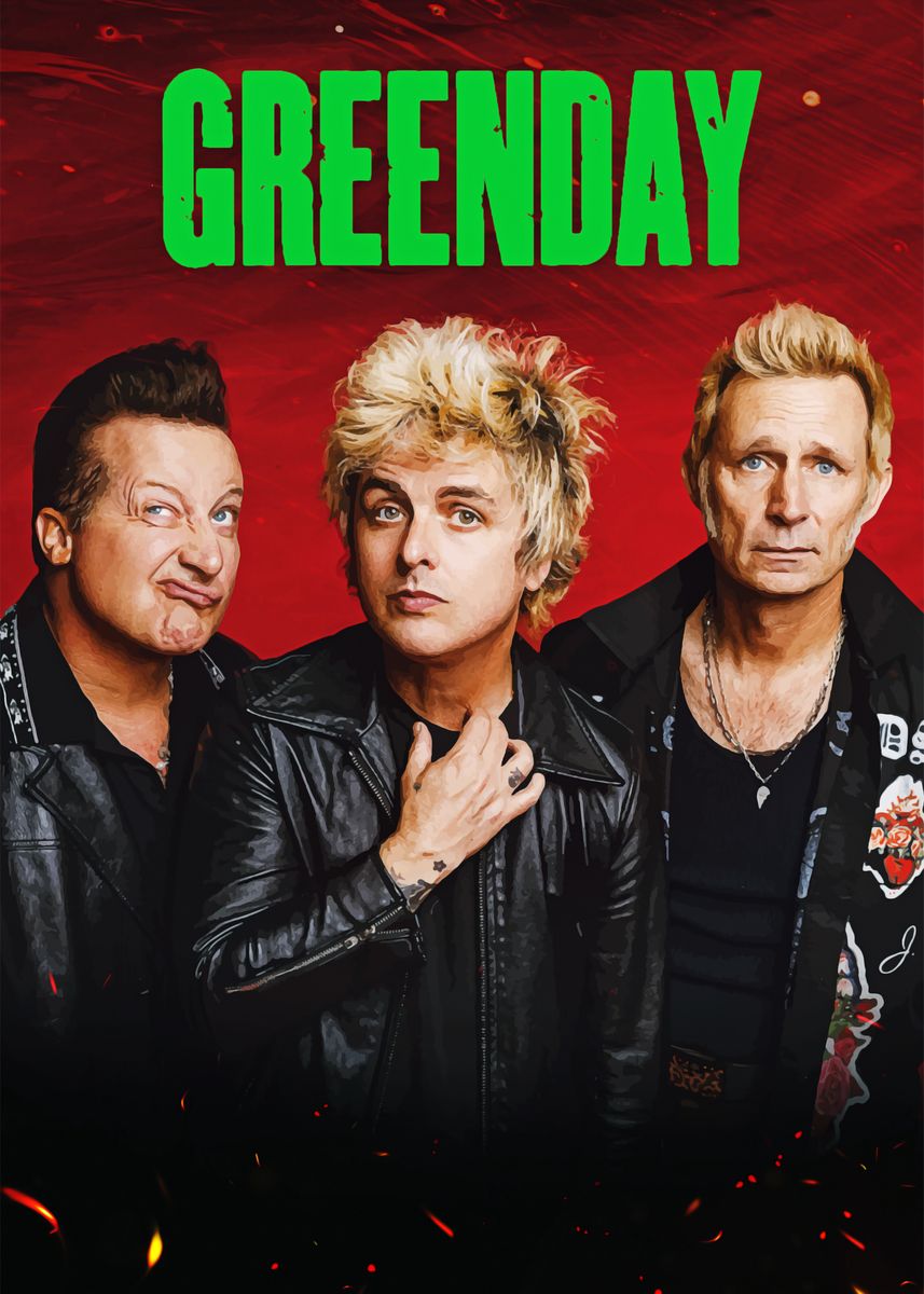 'Green Day' Poster, picture, metal print, paint by Micho Abstract ...