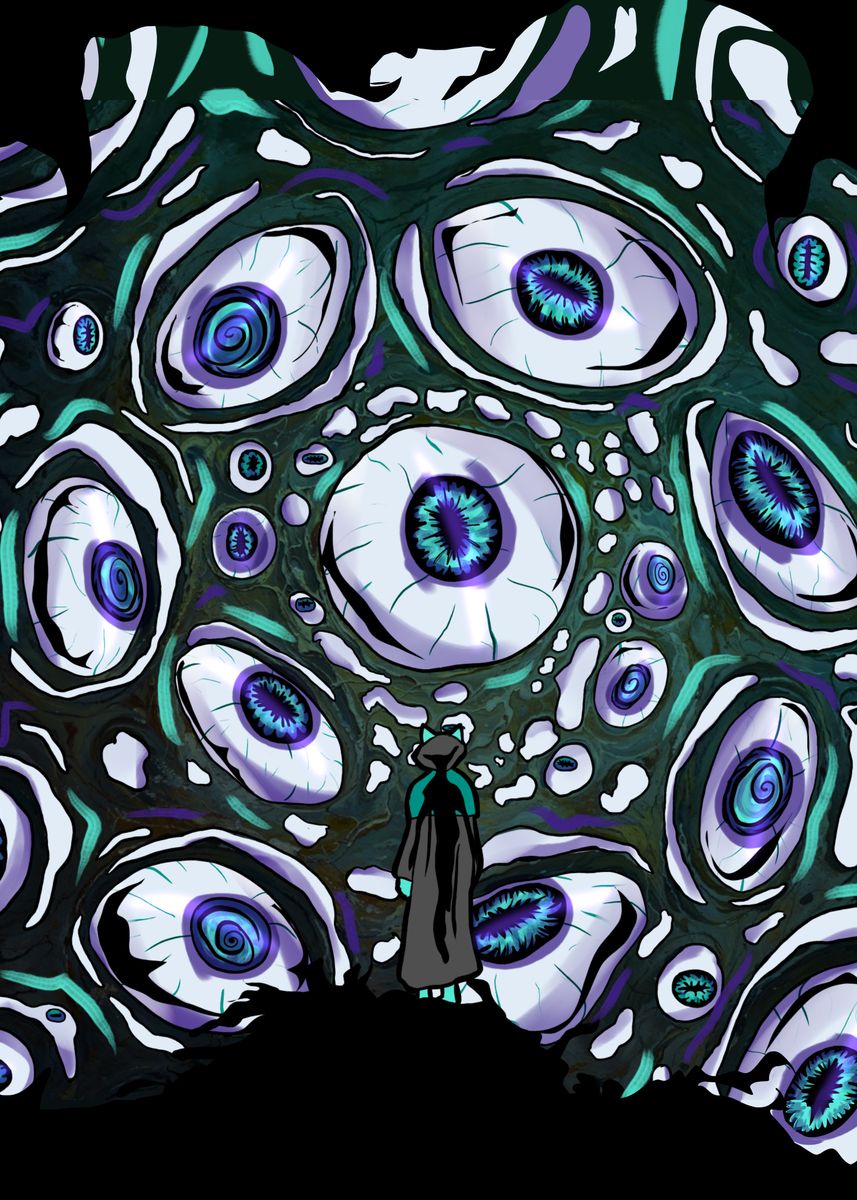 'Eyes of the Abyss' Poster, picture, metal print, paint by Catbal ...