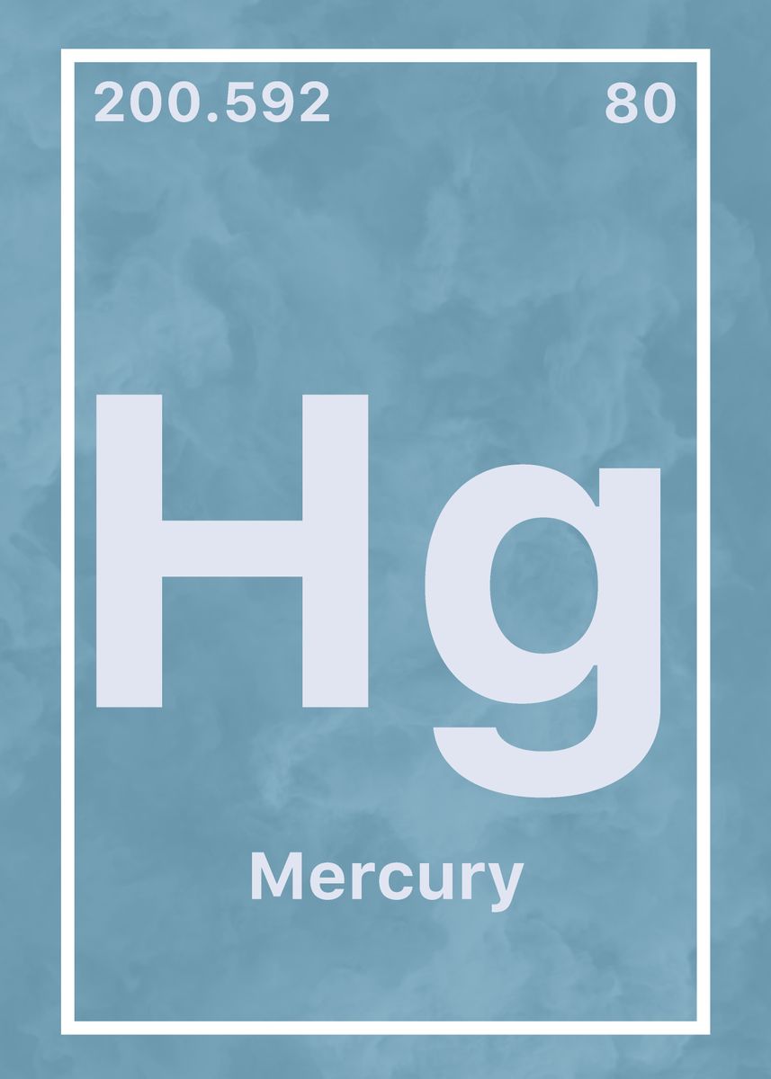 'Mercury Element Poster' Poster, picture, metal print, paint by Tim ...