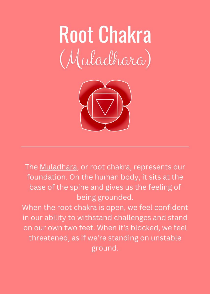 'Root Chakra' Poster, picture, metal print, paint by Martin | Displate