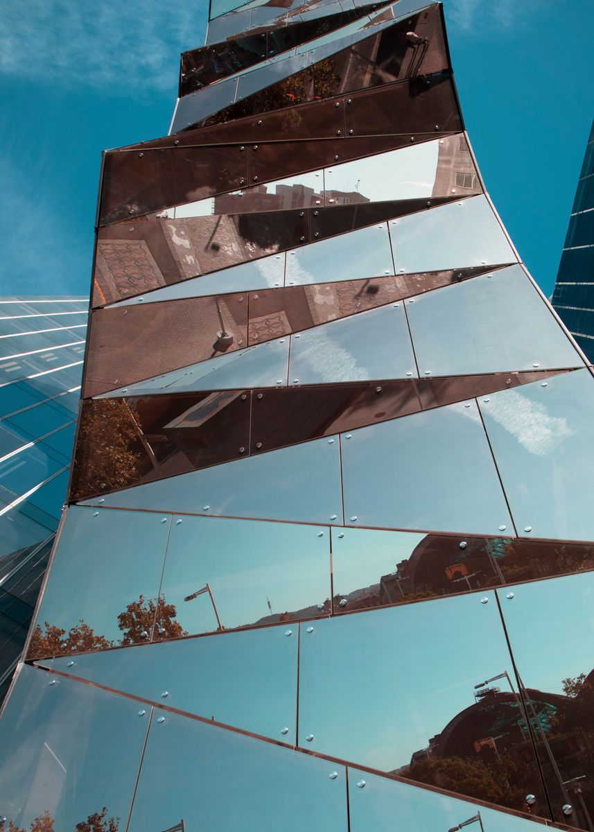 'Modern Building Facade' Poster, picture, metal print, paint by ...