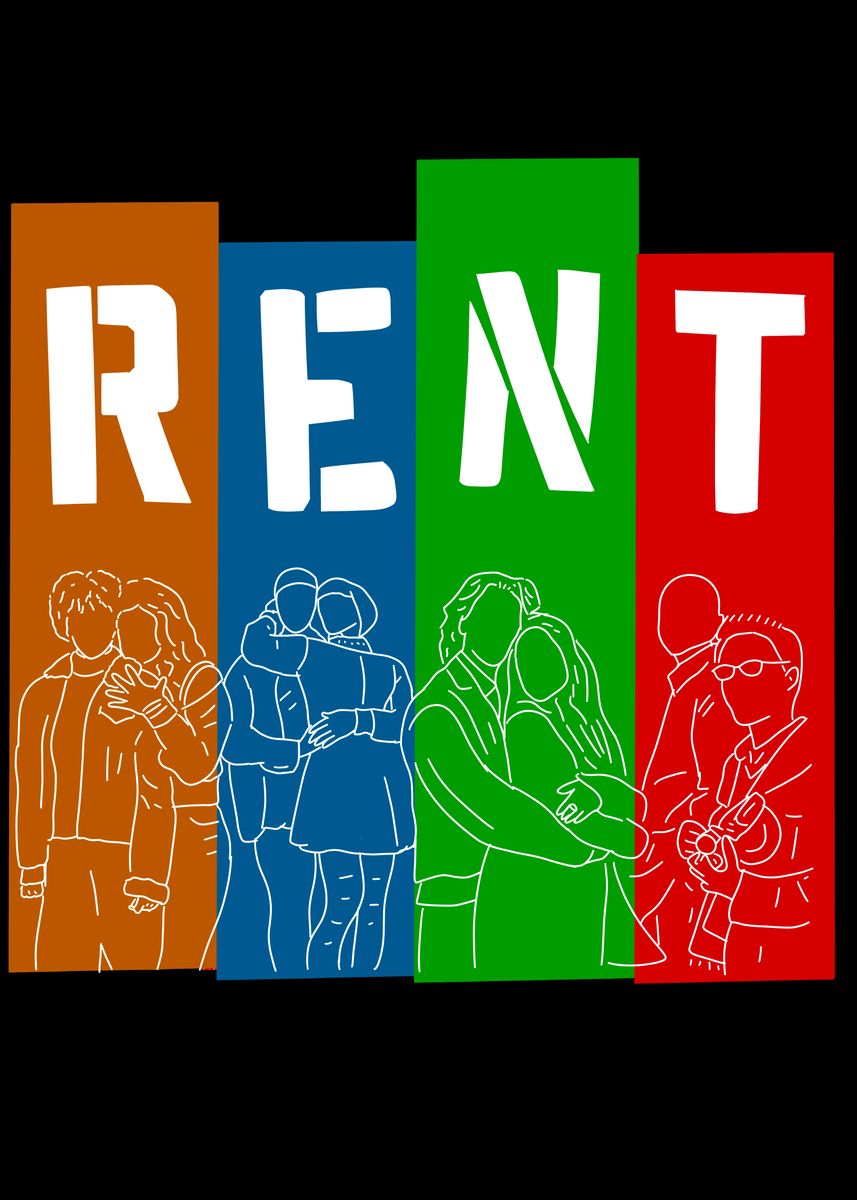 'Rent Musical Poster' Poster, picture, metal print, paint by ...