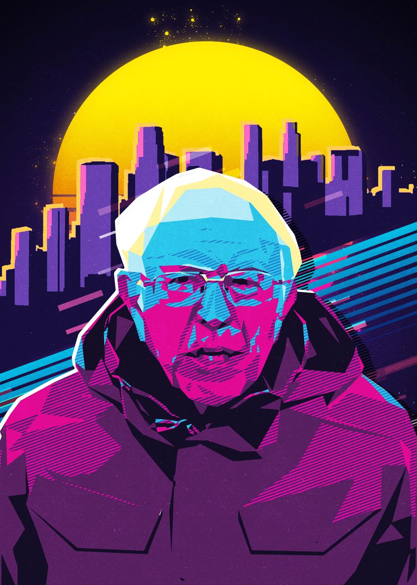 'Bernie Sanders 80s Retro Art' Poster, picture, metal print, paint by ...