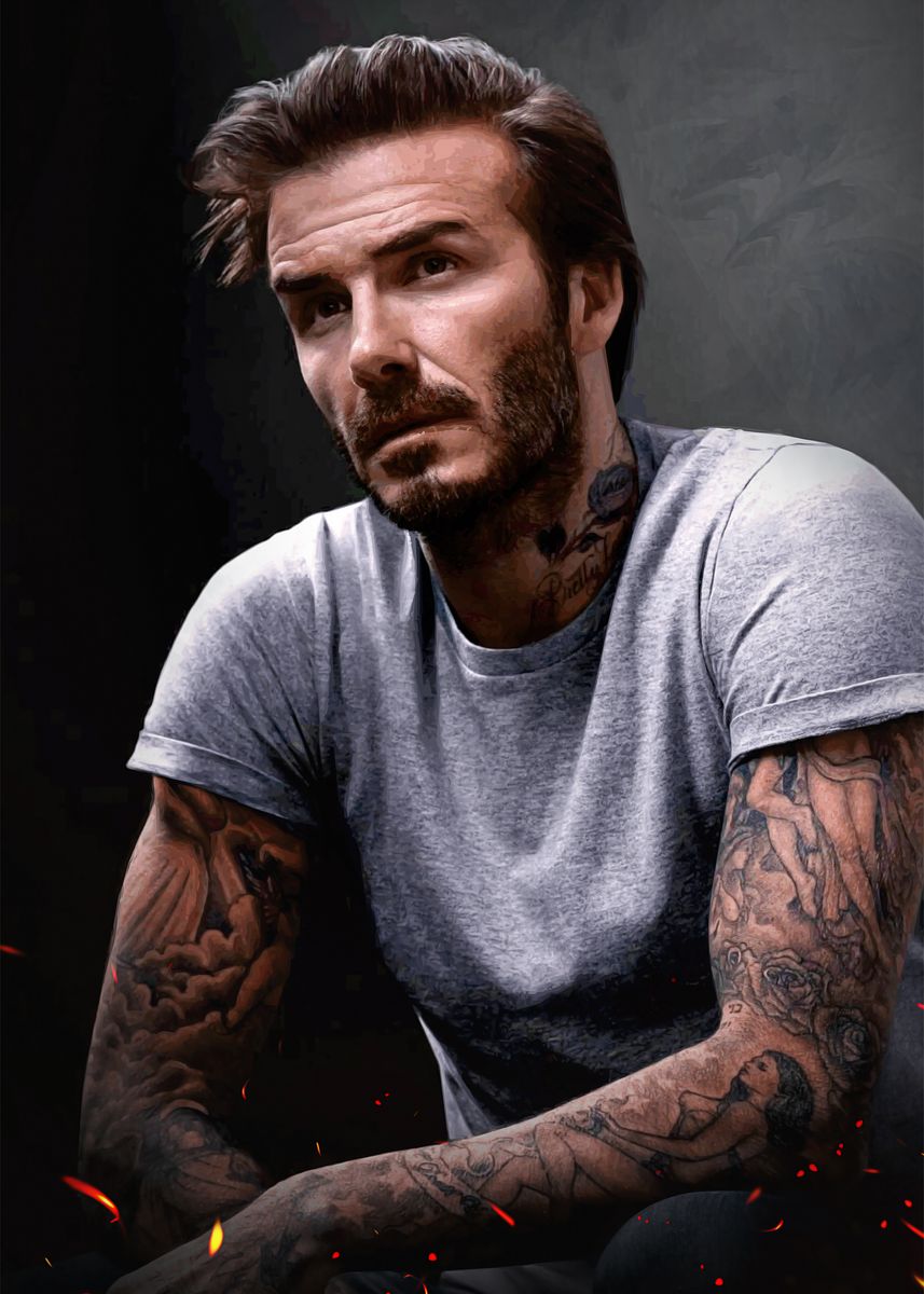 'David Beckham ' Poster, picture, metal print, paint by Micho Abstract ...