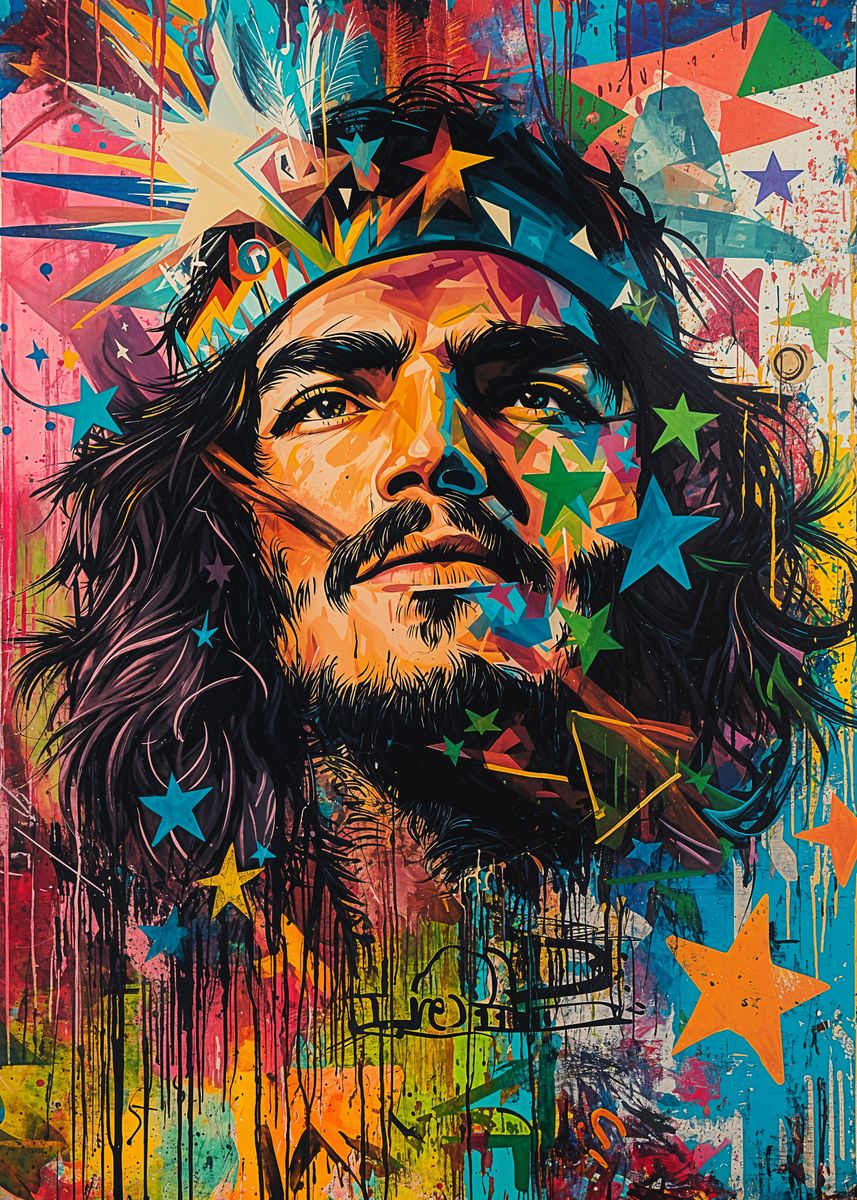 'Che Guevara Graffiti Art' Poster, picture, metal print, paint by ...