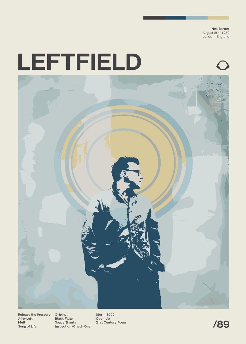 'Leftfield' Poster, picture, metal print, paint by LOCKET | Displate