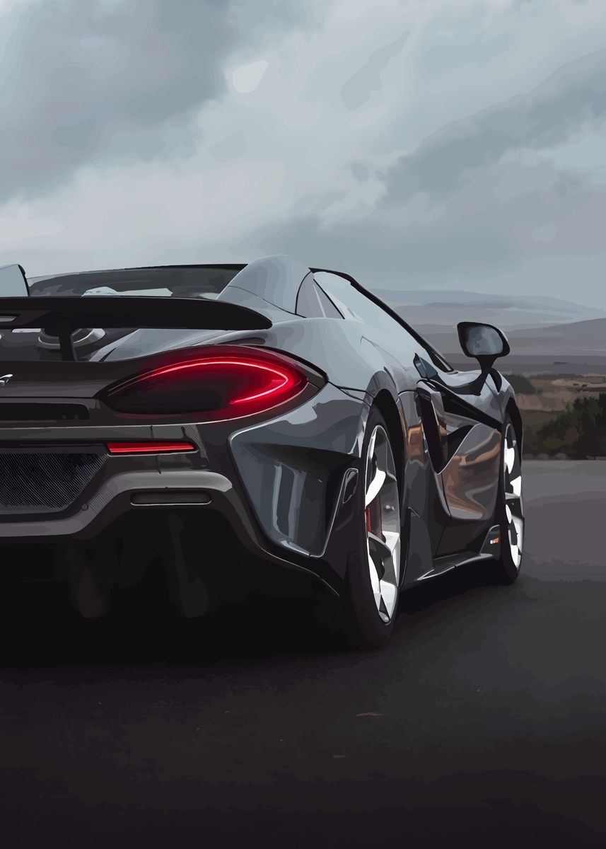 'McLaren 720S Rear View' Poster, picture, metal print, paint by kholaio ...