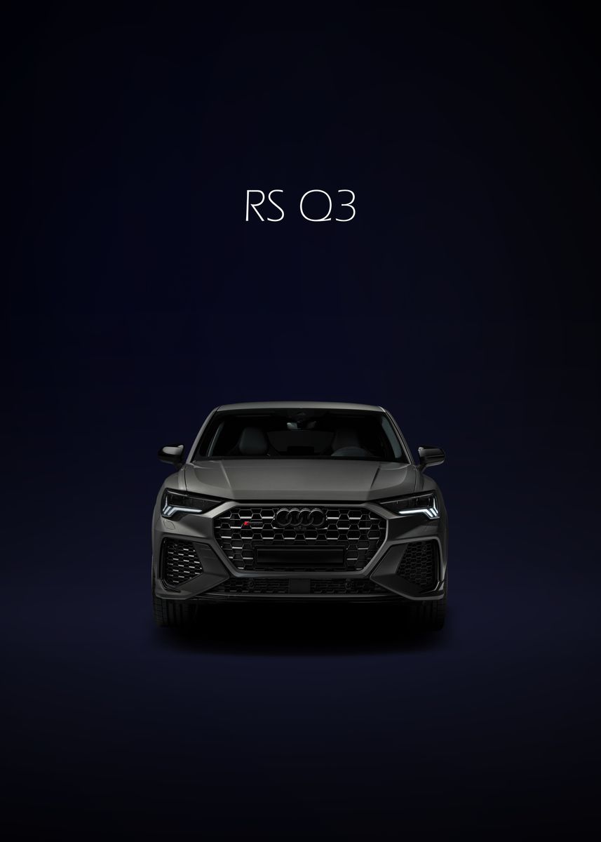 '2022 Audi RS Q3' Poster, picture, metal print, paint by LaunchControlPoster | Displate