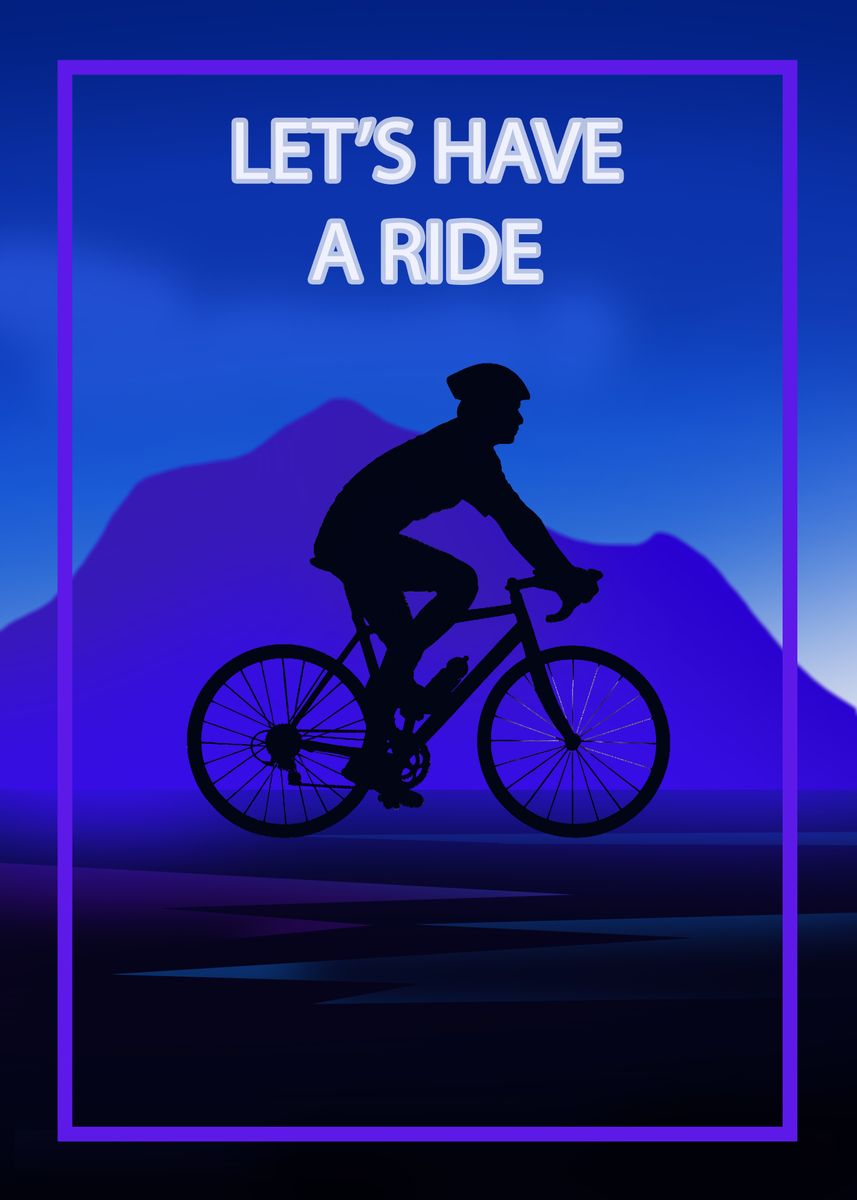 'Let's Have a Ride' Poster, picture, metal print, paint by Art Creative ...