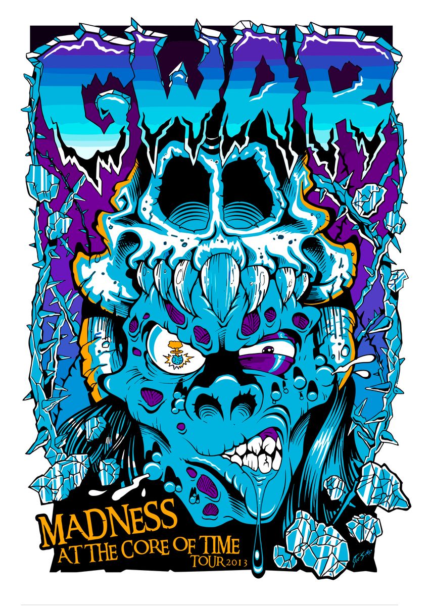 'GWAR Tour Poster' Poster, picture, metal print, paint by Bendrat Core ...