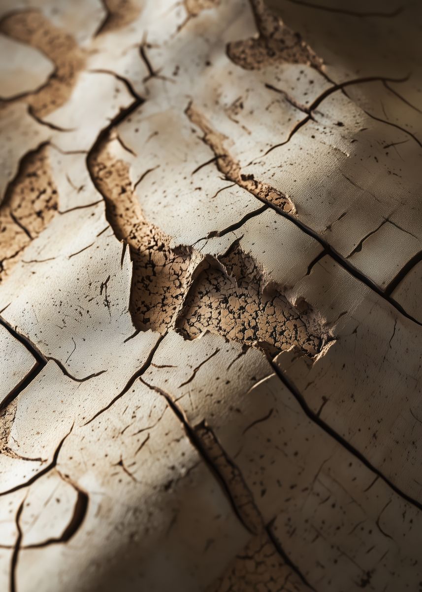 'Cracked Cork Texture' Poster, picture, metal print, paint by Rawbin ...