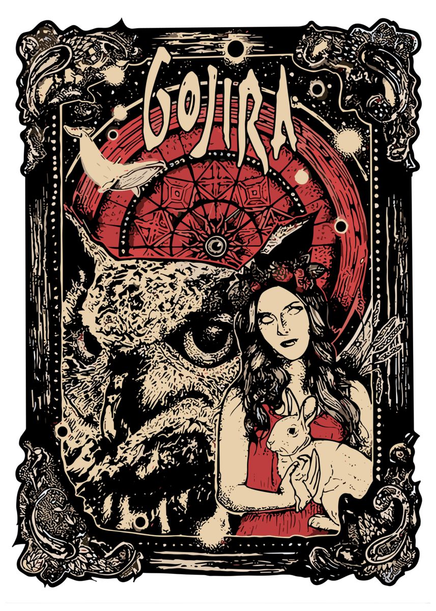 'Gojira Band Art' Poster, picture, metal print, paint by Bendrat Core ...