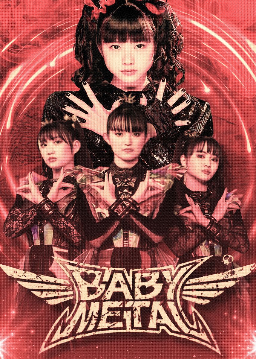 'Baby metal' Poster, picture, metal print, paint by Jennyfillio | Displate