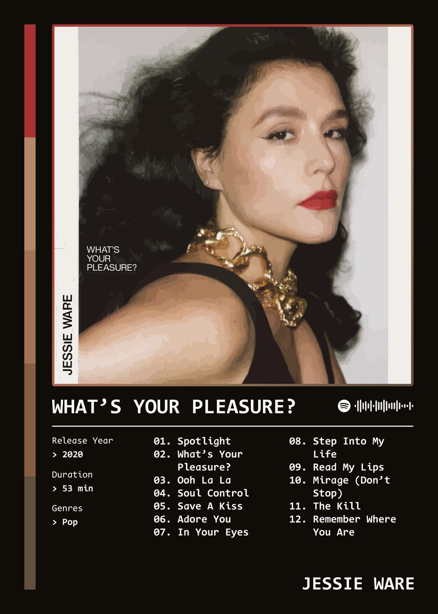 'What's Your Pleasure? (2020) Album by Jessie Ware' Poster, picture ...