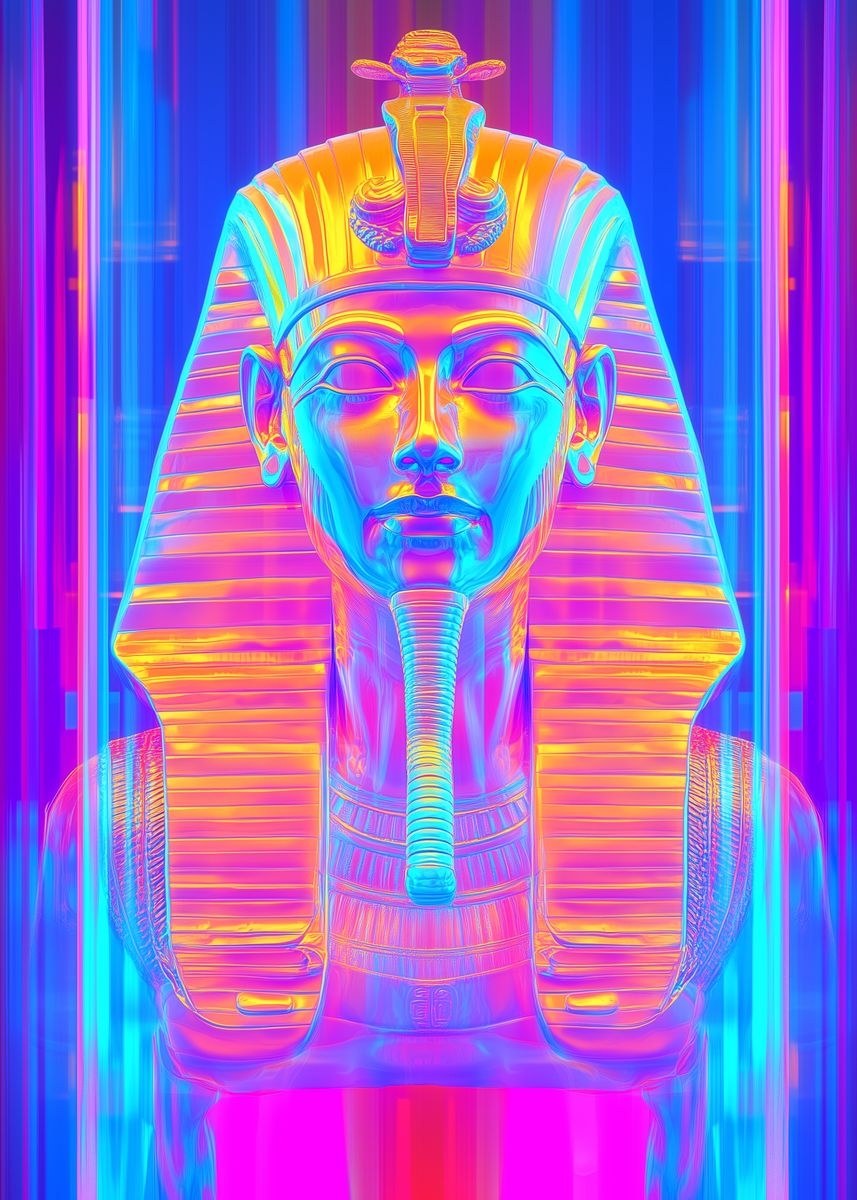 'Neon Egypt' Poster, picture, metal print, paint by dostiphotography ...