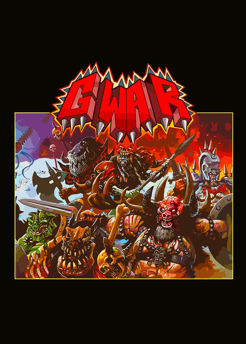 'GWAR Band Artwork' Poster, picture, metal print, paint by Bendrat Core ...