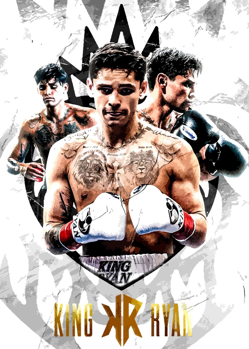 'King Ryan Boxing Poster' Poster, picture, metal print, paint by PIECEE ...