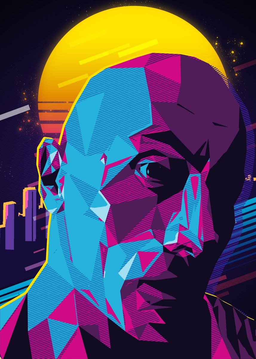 'eyebrow raises meme' Poster, picture, metal print, paint by Lowpoly ...