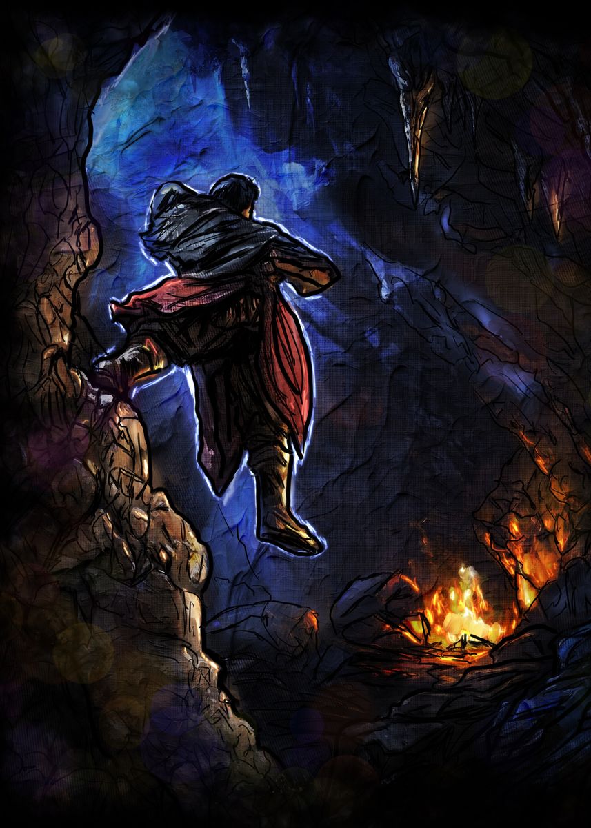 'Dark Fantasy Character' Poster, picture, metal print, paint by Charles ...