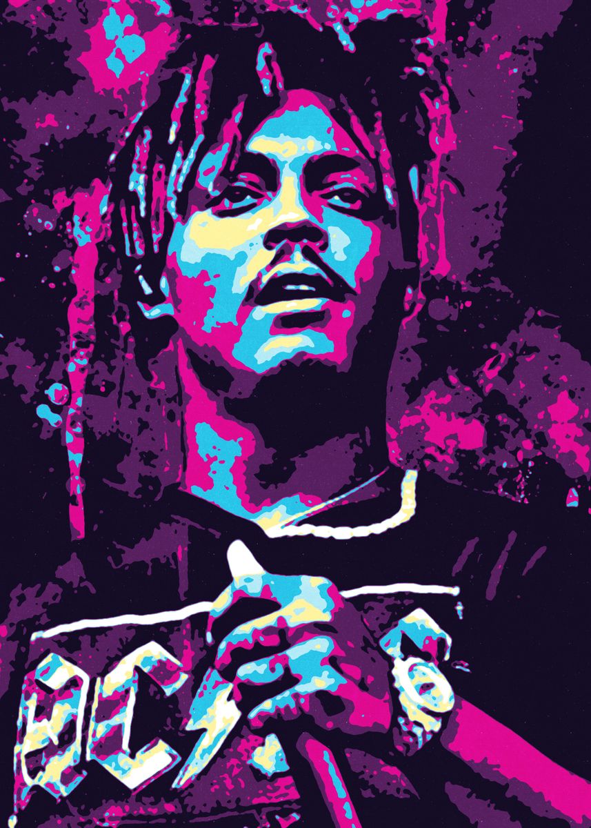 'Juice WRLD Pop Art Portrait' Poster, picture, metal print, paint by ...