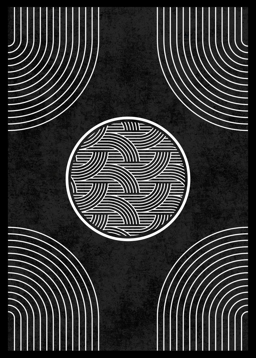 'Abstract Geometric Art' Poster, picture, metal print, paint by ...