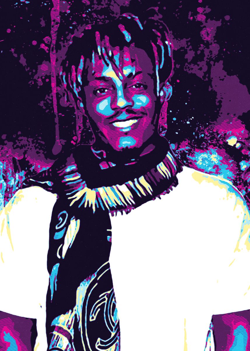 'Juice Wrld Pop Art Portrait' Poster, picture, metal print, paint by ...